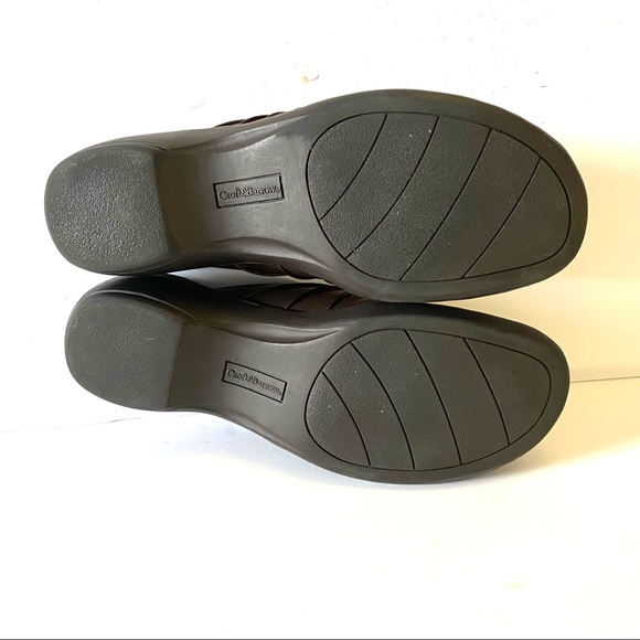 croft & barrow | Shoes | Croft Barrow Brown Slip On Clog Shoe Size 9 Medium Preowned | Poshmark